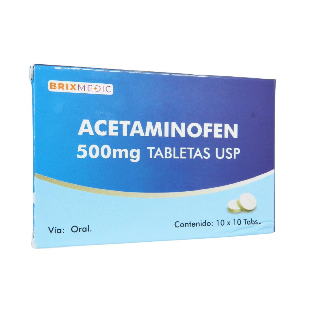 ACETAMINOFEN 500 MG TABLETAS USP | Brix Medic - Productos farmacéuticos