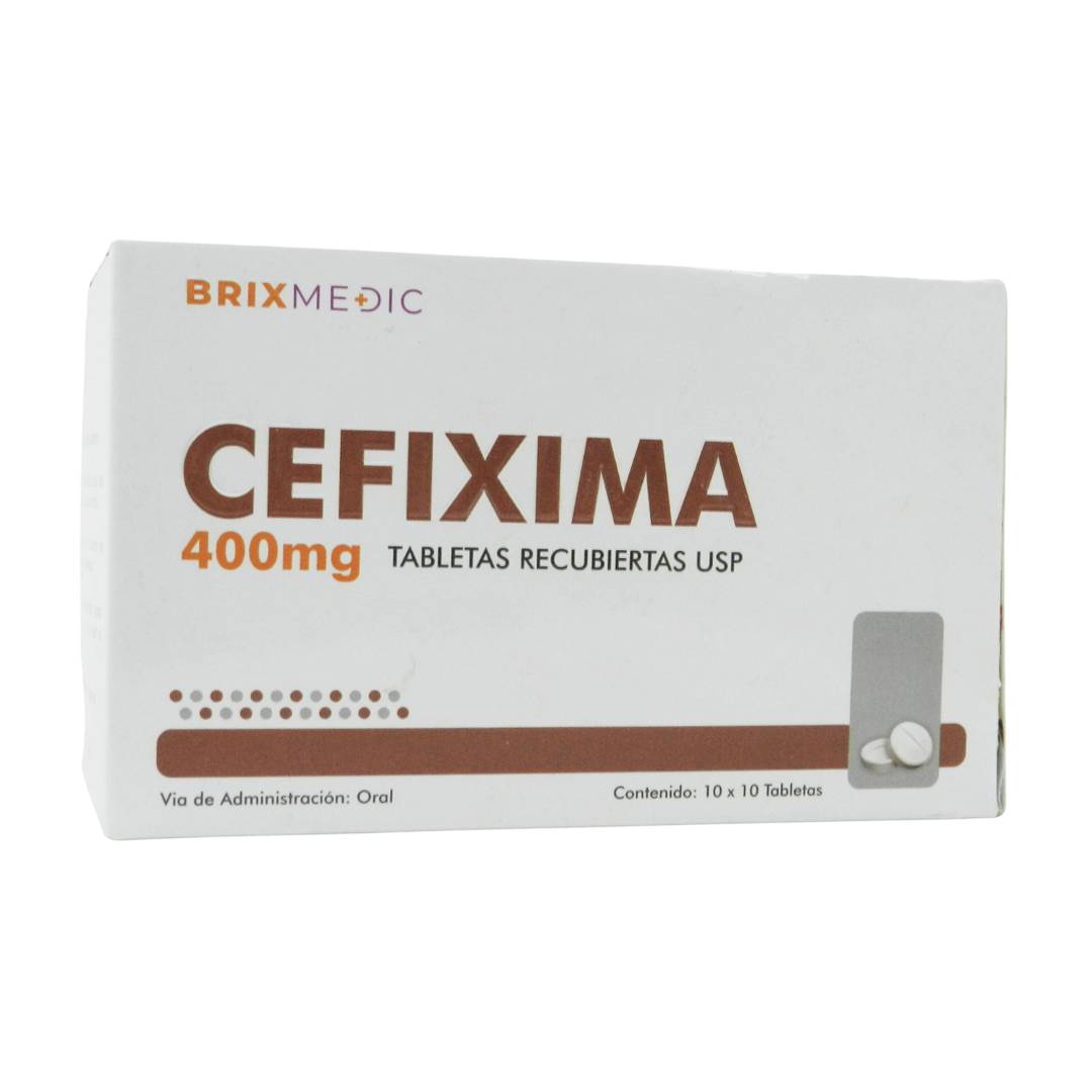 CEFIXIMA 400 MG TABLETAS RECUBIERTAS USP | Brix Medic - Productos ...