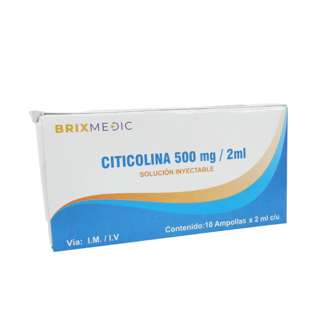 CITICOLINA 500 MG / 2 ML SOLUCIÓN INYECTABLE | Brix Medic - Productos ...