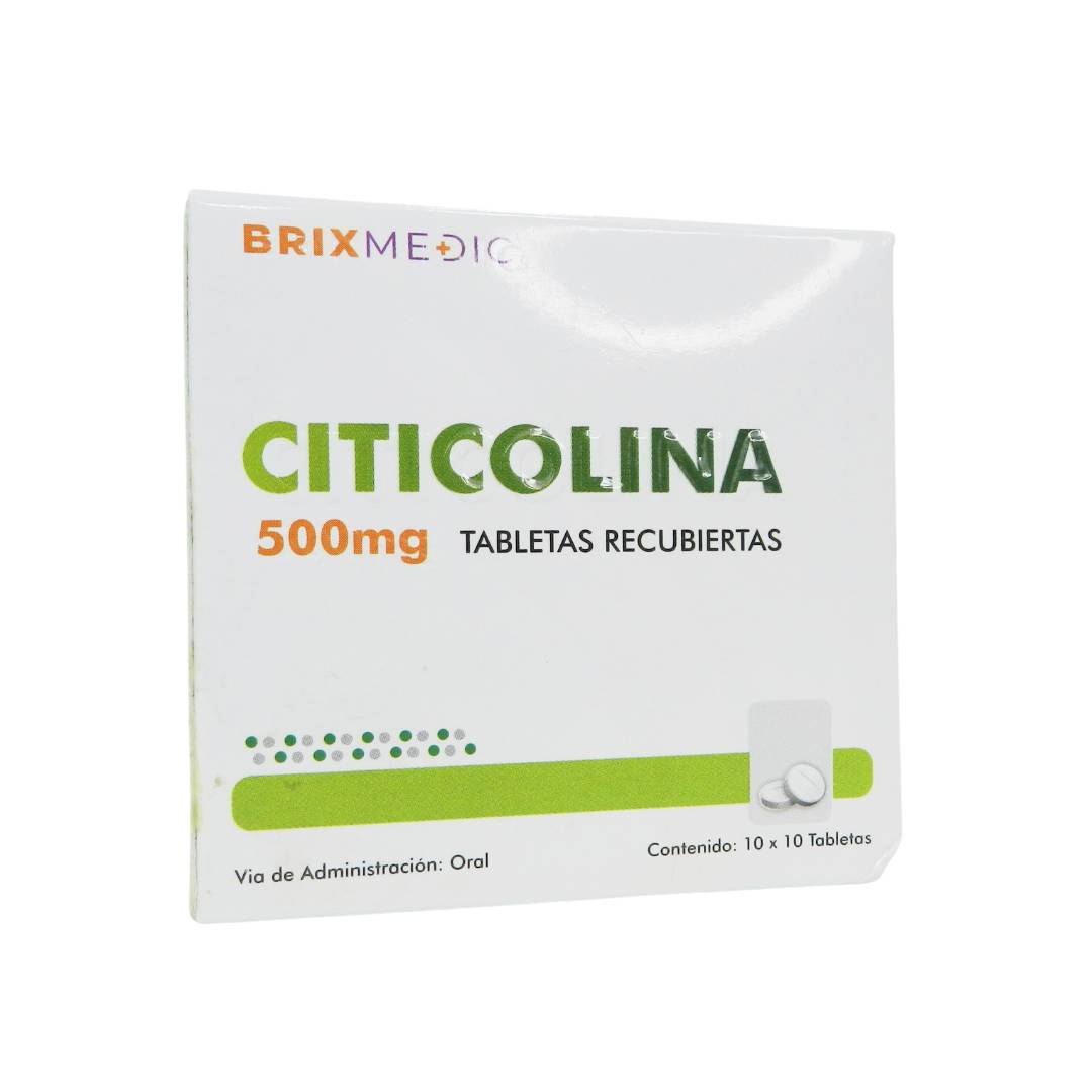 CITICOLINA 500 MG TABLETAS RECUBIERTAS | Brix Medic - Productos ...