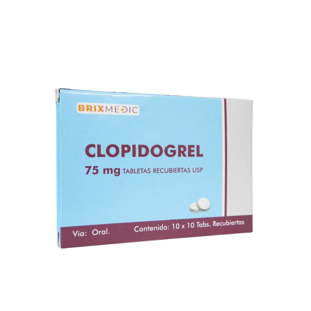 CLOPIDOGREL 75 MG TABLETAS RECUBIERTAS USP | Brix Medic - Productos ...