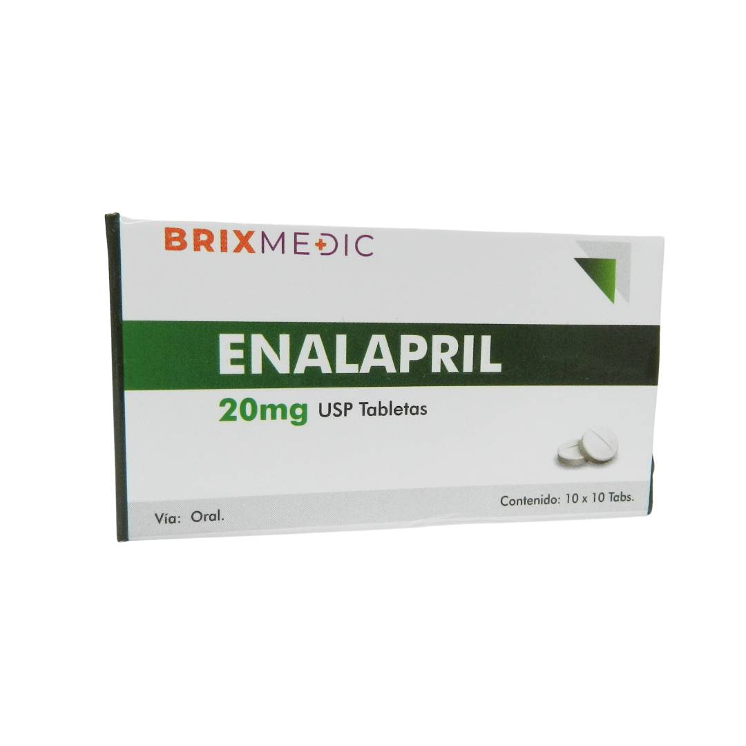 ENALAPRIL 20 MG TABLETAS USP | Brix Medic - Productos farmacéuticos