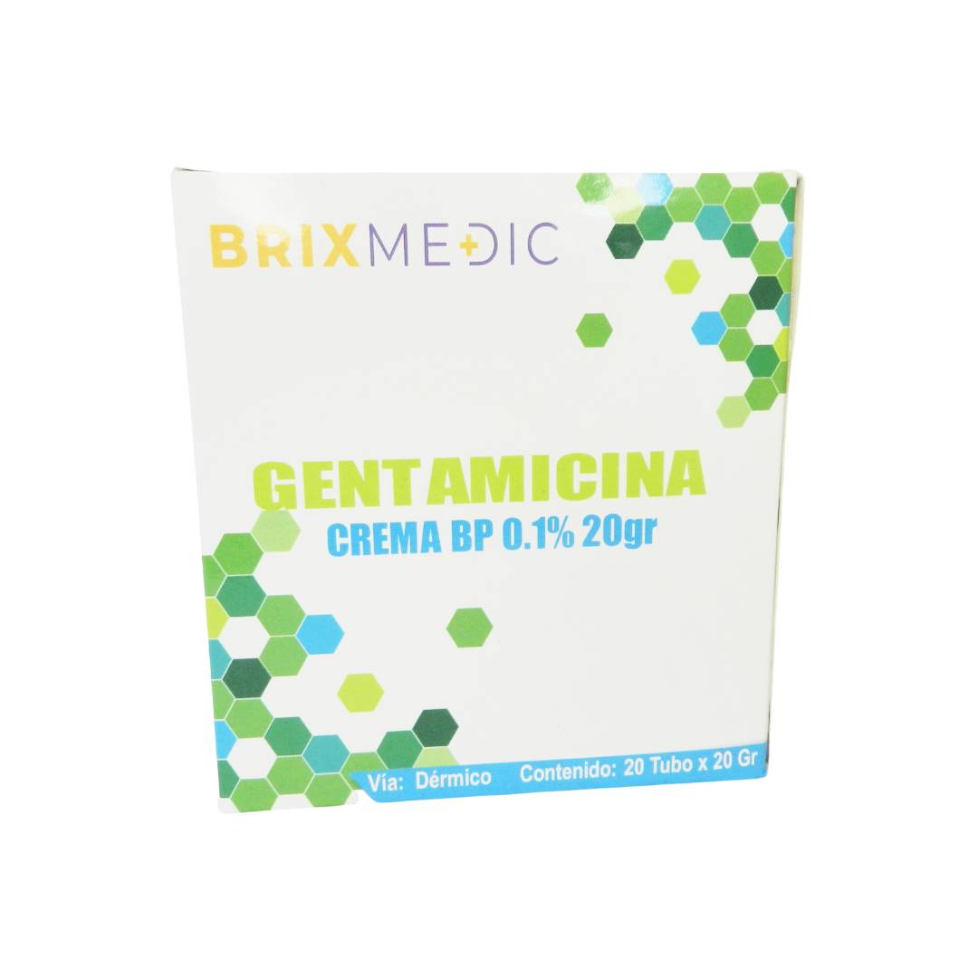 GENTAMICINA SULFATO BP 0.1% CREMA 20 G | Brix Medic - Productos ...