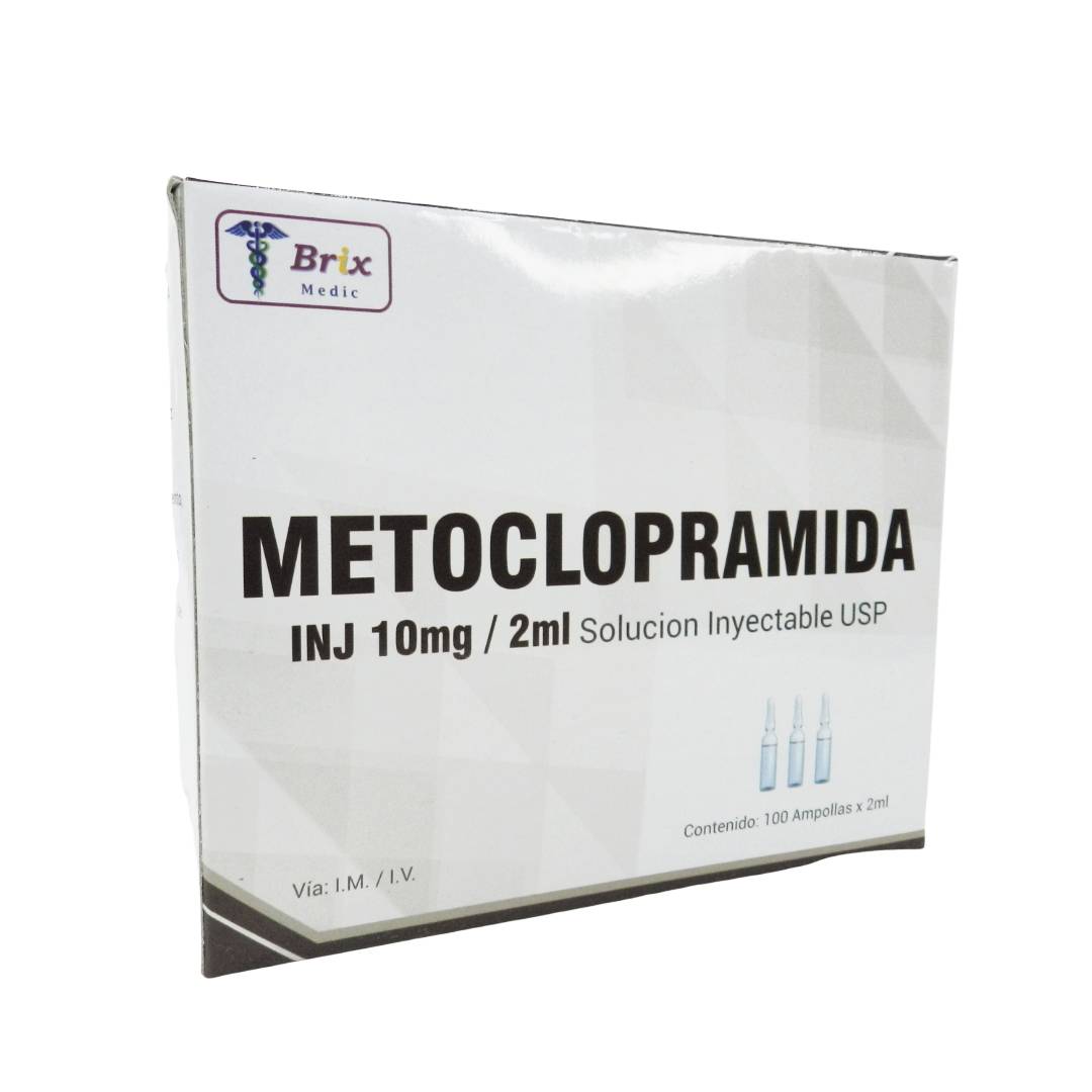 METOCLOPRAMIDA 10 MG /2 ML SOLUCIÓN INYECTABLE USP | Brix Medic ...