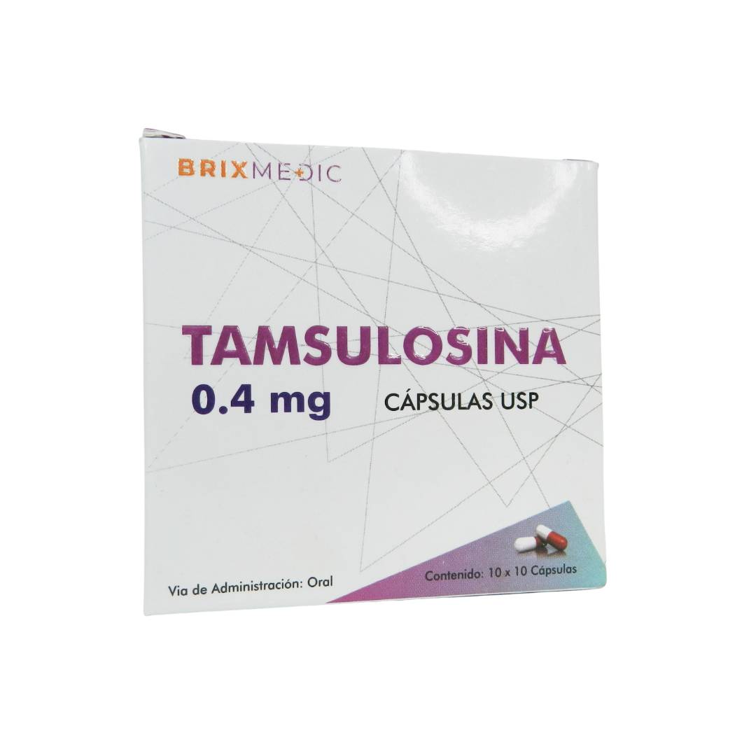 TAMSULOSINA 0.4 MG CÁPSULAS USP | Brix Medic - Productos farmacéuticos
