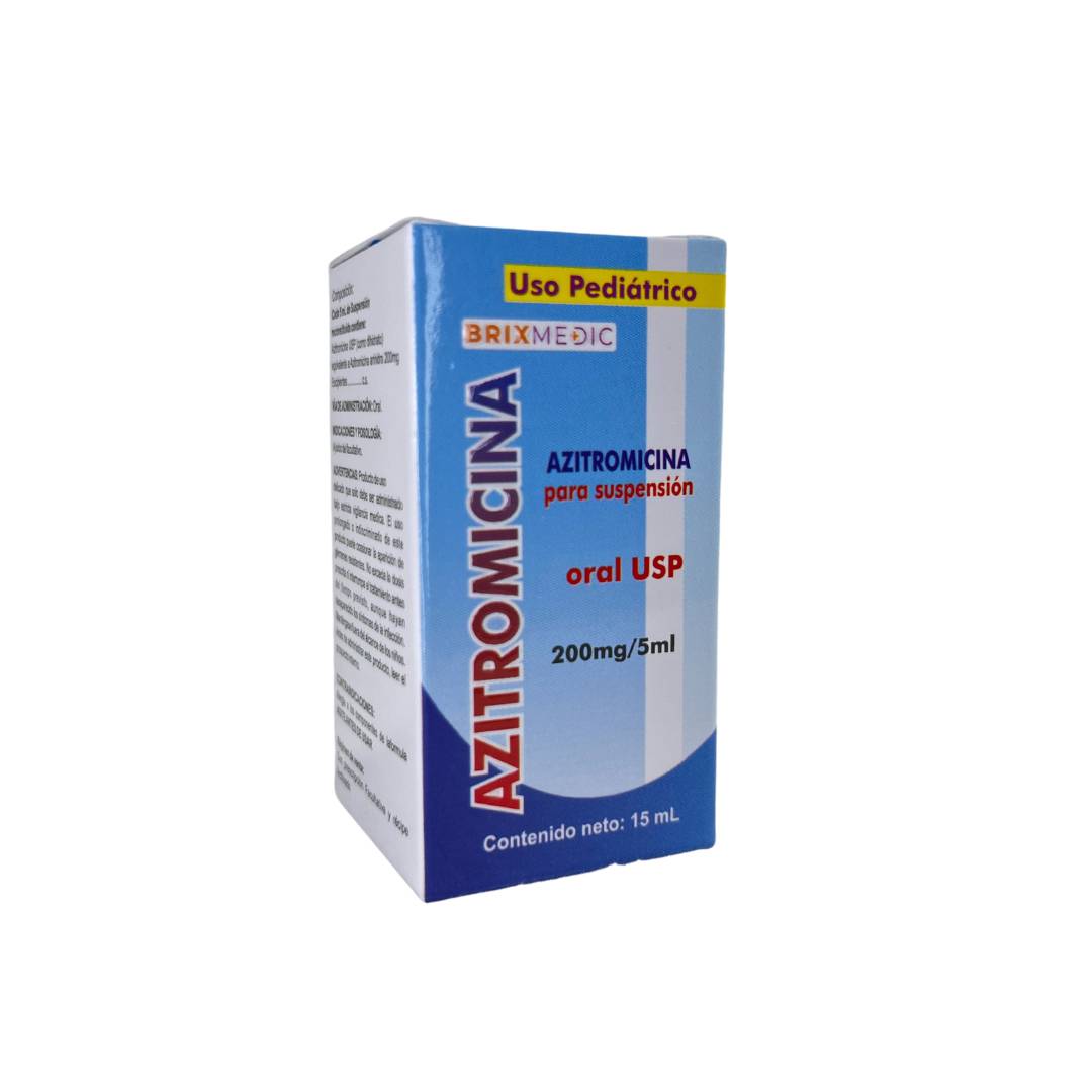 AZITROMICINA USP 200 MG / 5 ML POLVO PARA SUSPENSIÓN USO PEDIÁTRICO 15 ...