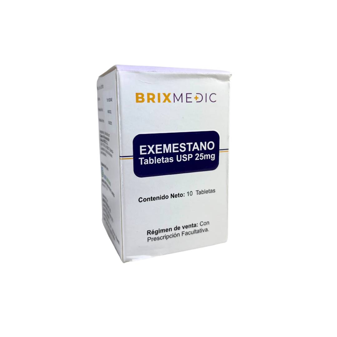 EXEMESTANO USP 25 MG TABLETAS | Brix Medic - Productos farmacéuticos